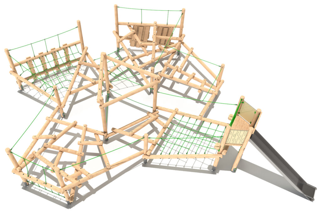 Clamber Stack Playground Climbing Frames - A E Evans