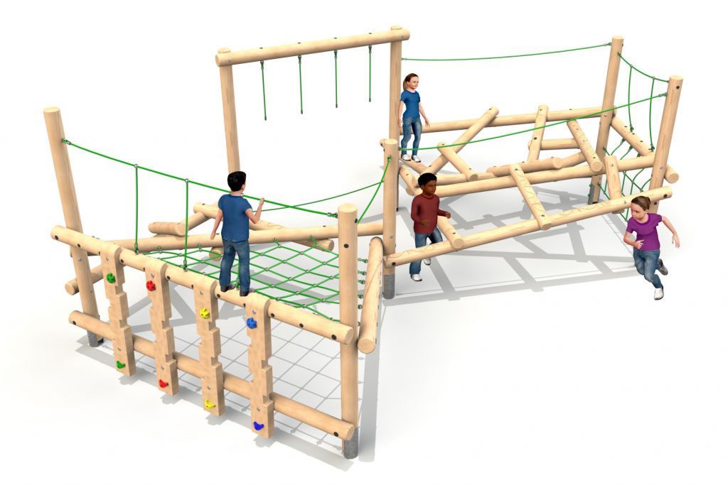 Clamber Stack Playground Climbing Frames - A E Evans