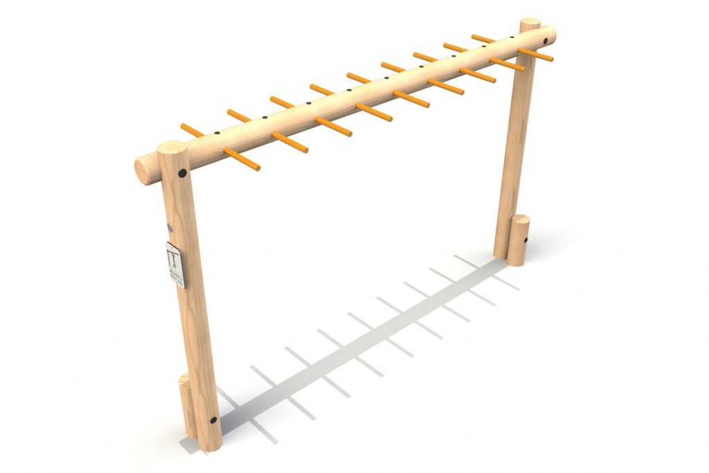 Sloping Monkey Bar Log - A E Evans